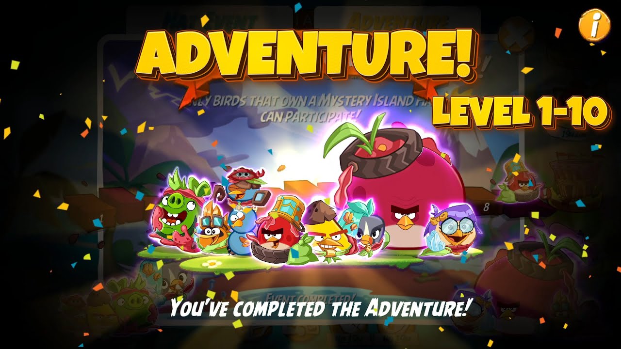 Angry Birds 2 AB2 A Squawk-Alyptic Adventure Level 1-8 (Mystery Island ...