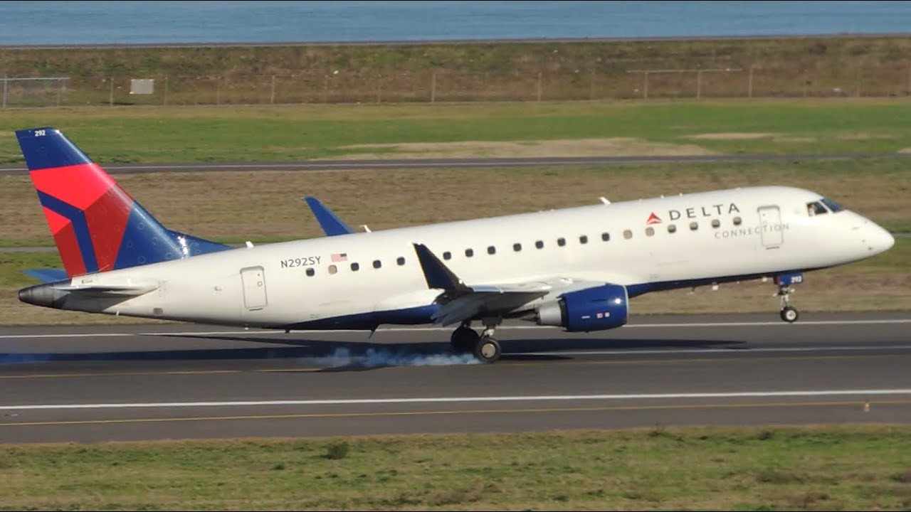Delta Connection (SkyWest) Embraer ERJ-175 [N292SY] landing in PDX ...