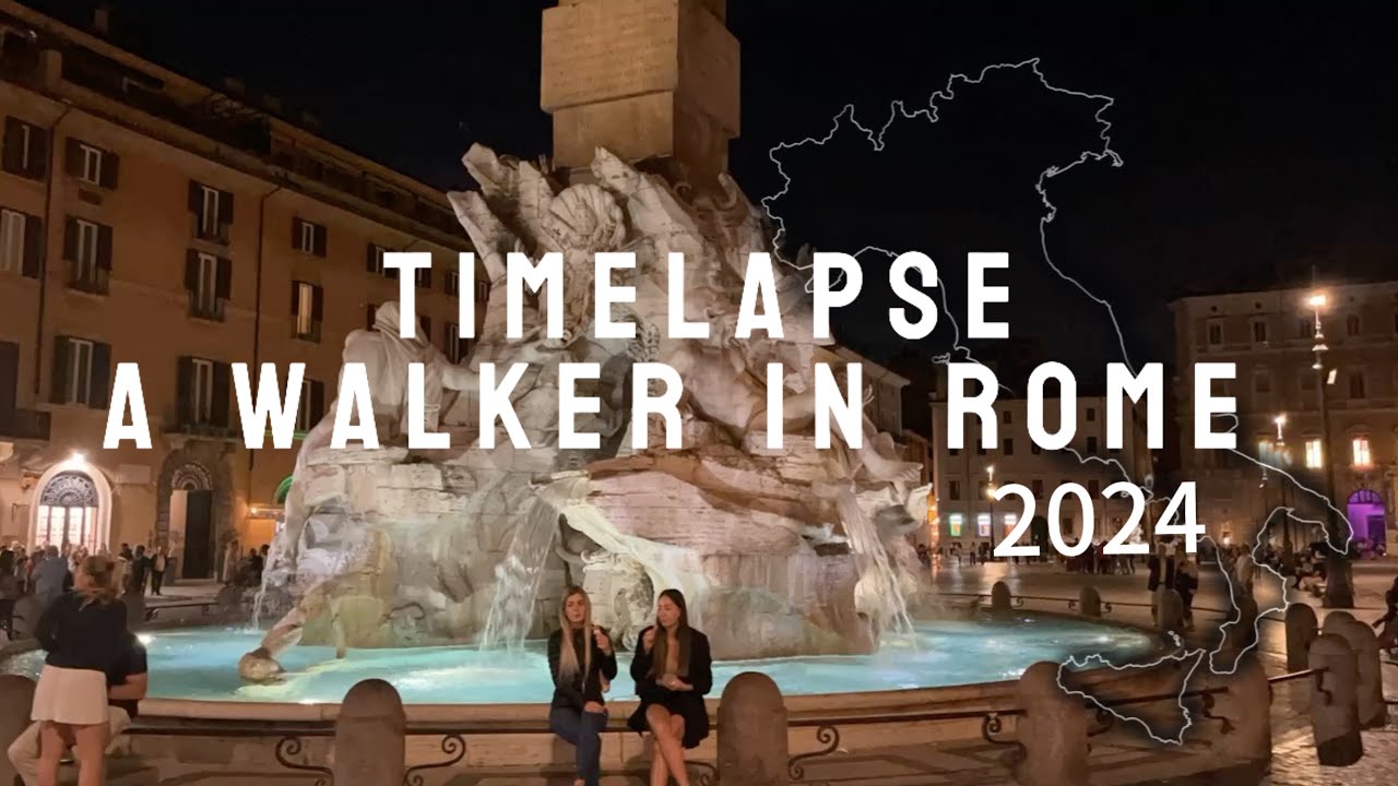 Rome walking tour, This is Rome May 2024, Timelapse, Colosseum, Spanish ...