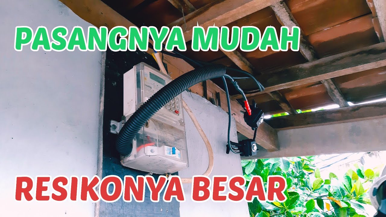 Cara pasang KWH meter di jalur kabel yang masih menyala - YouTube