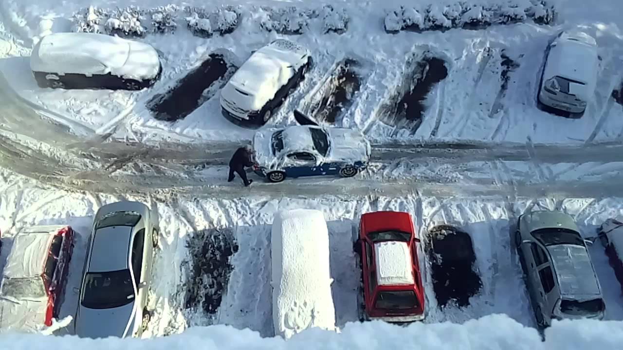 Rear wheel drive Mercedes SLK on Snow part 2 - YouTube
