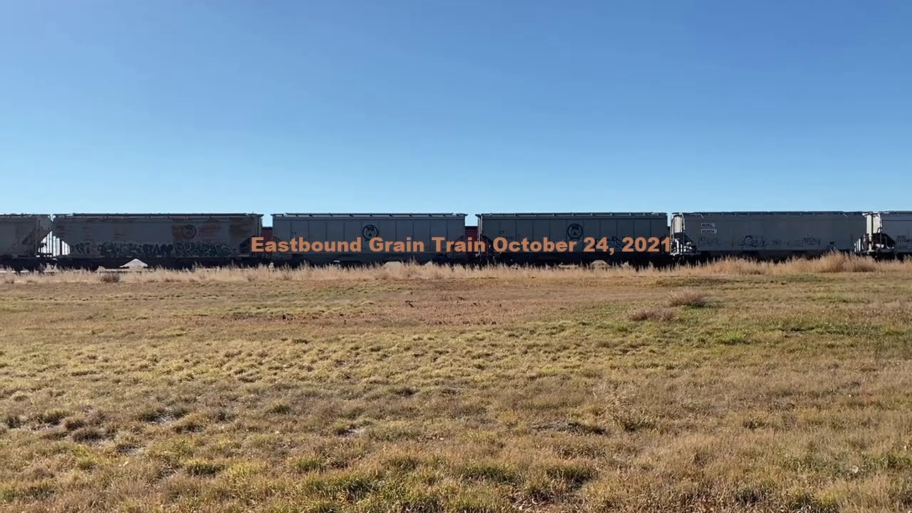 Eastbound Grain Train October 24, 2021 - YouTube