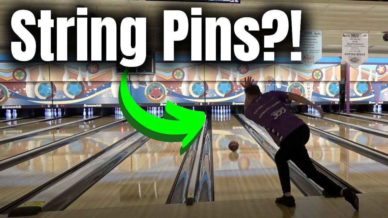 We Bowled A PBA Event On STRING PINS!! - YouTube