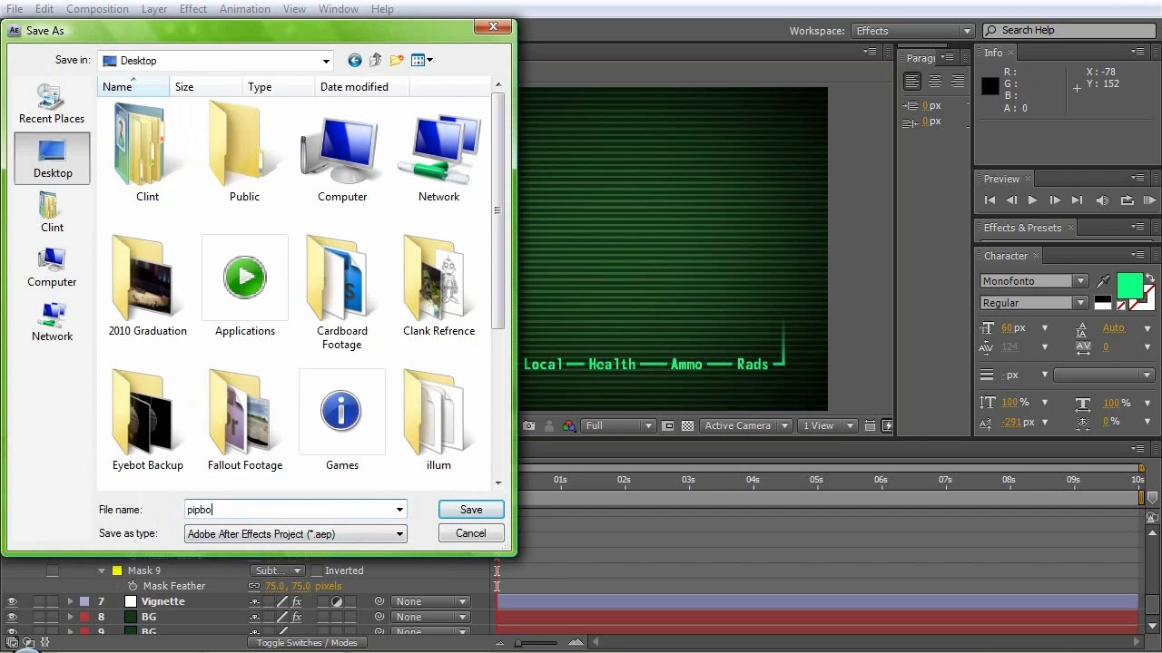 After Effect Tutorials Program A Fallout 3 “Pipboy” Touch Screen – Day ...