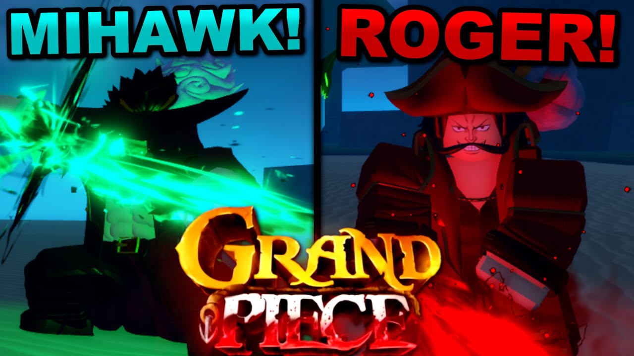 Getting INSANE Luck In Roger & Mihawk Update In Roblox Grand Piece ...