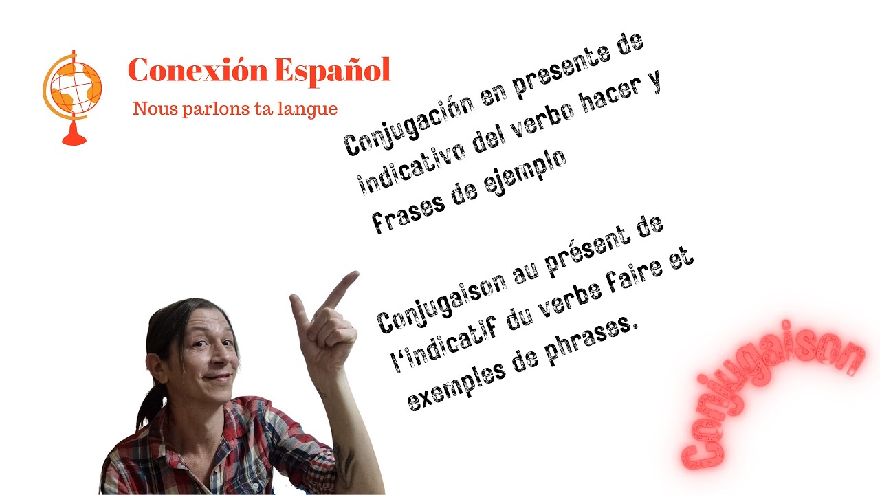 El verbo hacer en presente de indicativo y frases de ejemplo. - YouTube