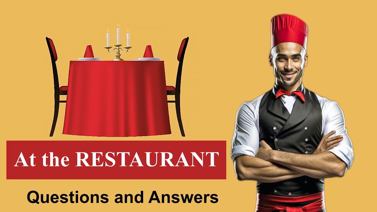 At the RESTAURANT // Questions and Answers in English - YouTube
