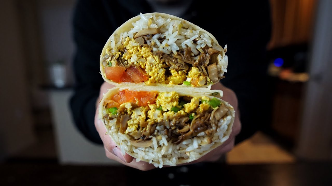 VEGAN ADOBO BURRITO | #damnthatsgood - YouTube
