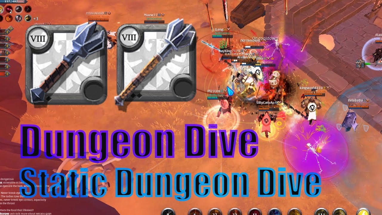 [Albion Online] Dungeon Dive | 1H Mace POV | Static Dungeon Dive - YouTube