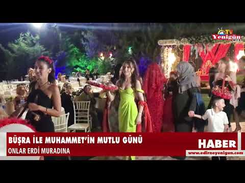 Büşra ile Muhammet’in mutlu günü