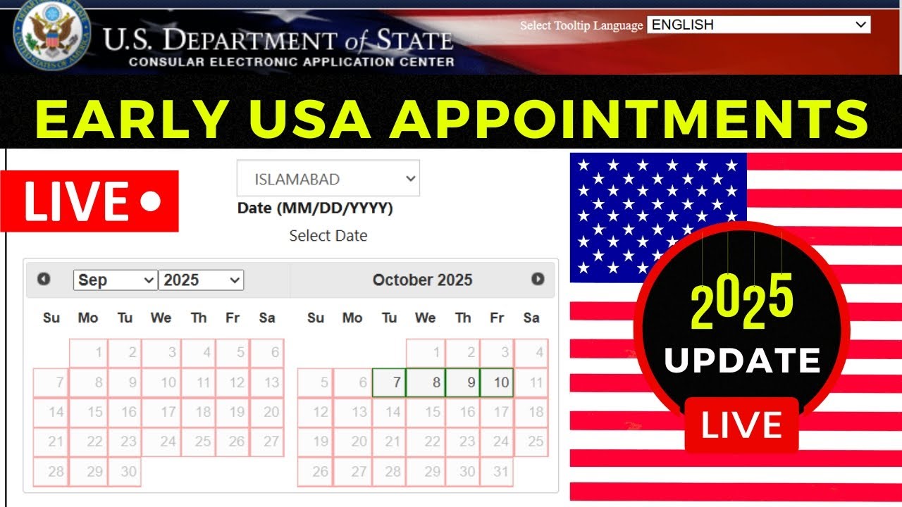 How to book EARLY us visa appointment 2025 | US visa scheduling | Visas ...