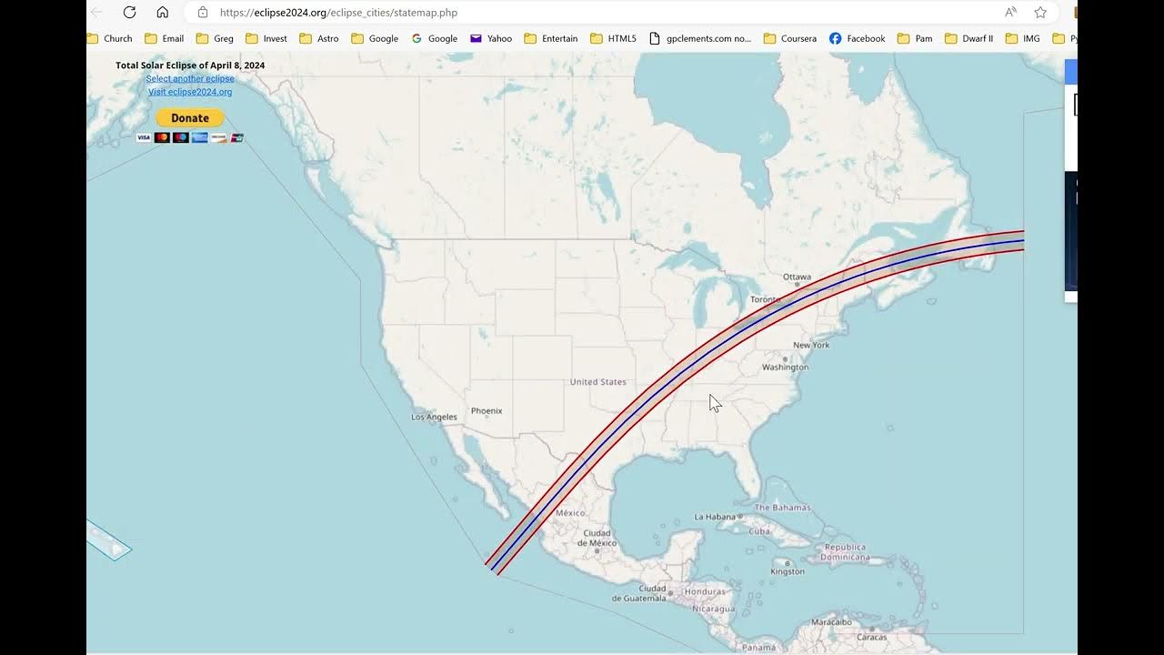 2024 April 8th Total Solar Eclipses - Internet Resources - YouTube