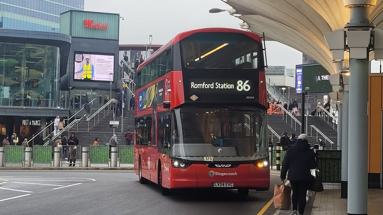 *FRV + CURTAIL*Route 86 Stratford - Romford Market|Stagecoach Zero ...