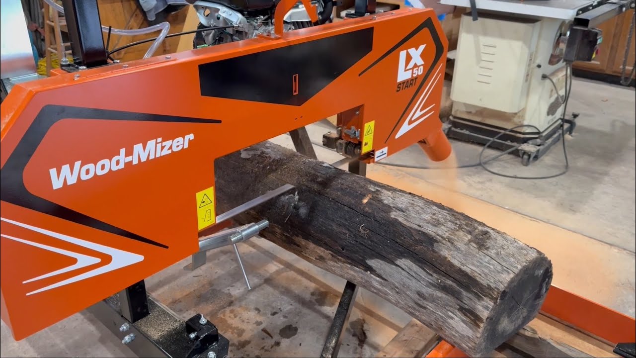 Wood-Mizer LX50 Start Final Assembly and Quick Demo | Michigan Sawmill ...