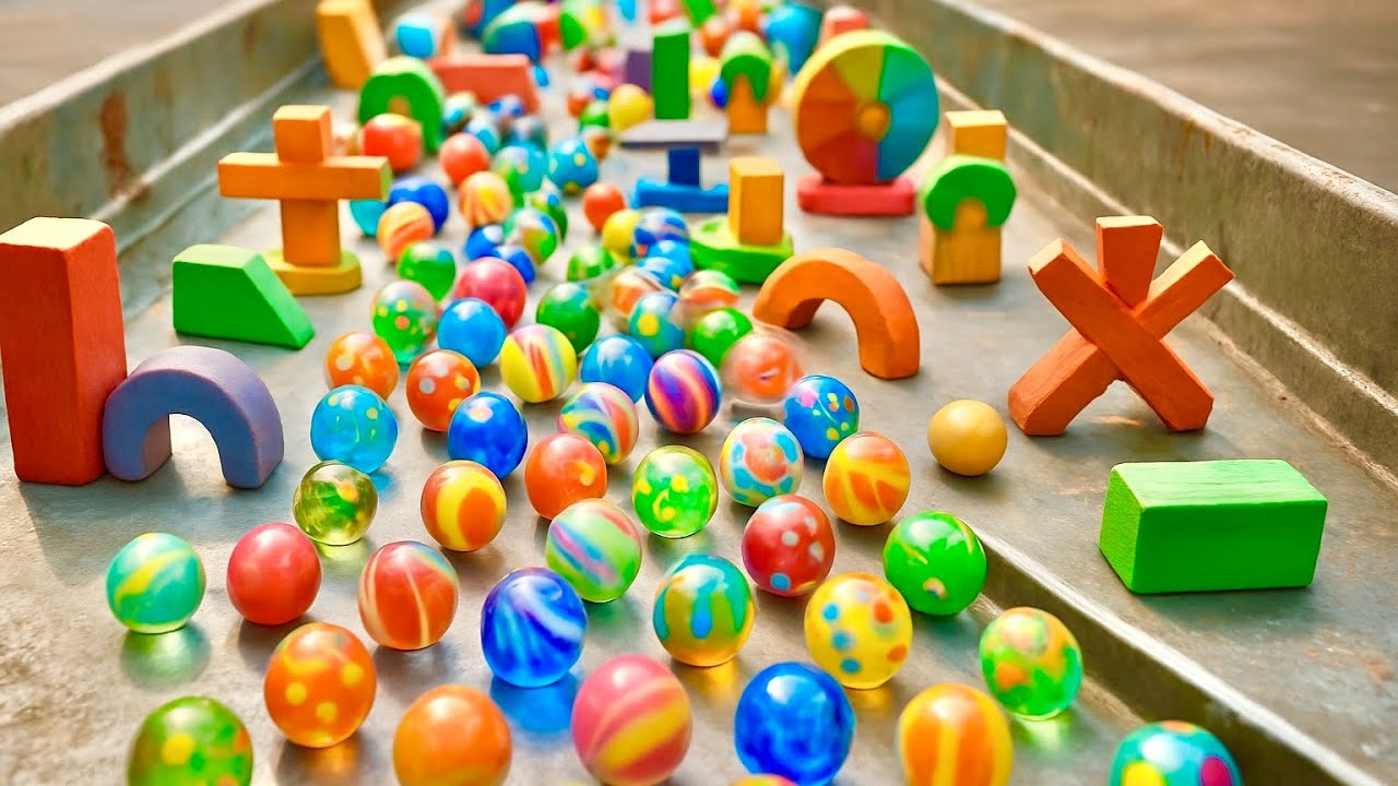 Marble Run Track With Vertical Launch and Drop - YouTube