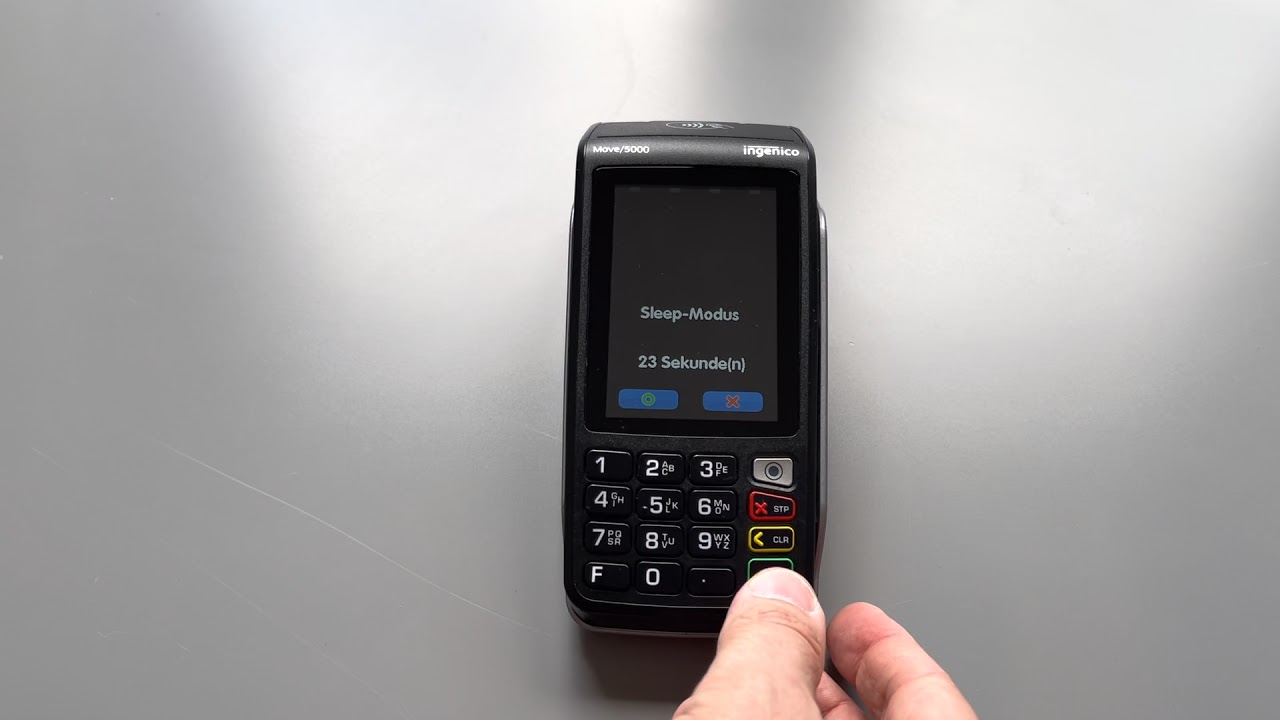 Energiesparmodus - Ingenico Move/5000 - YouTube