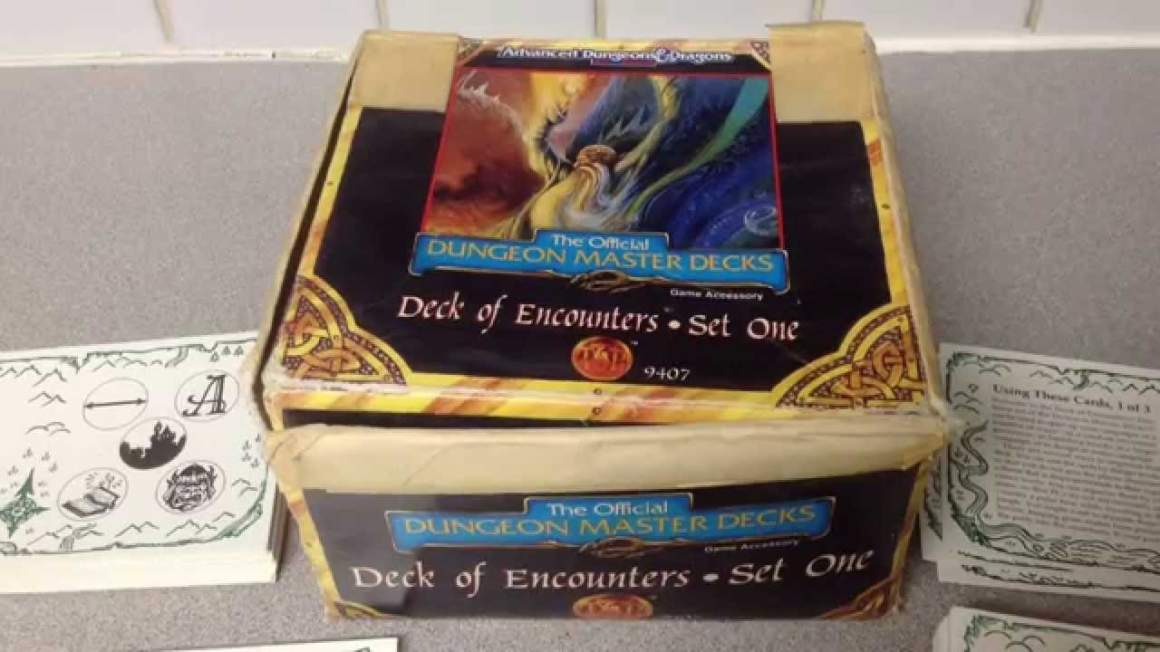 AD&D - Dungeon Master Decks - Encounters Deck One - YouTube
