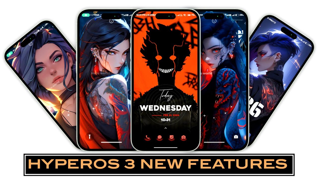 Xiaomi HyperOS 3 New Themes Customization Custom Wall & Dynamic ...