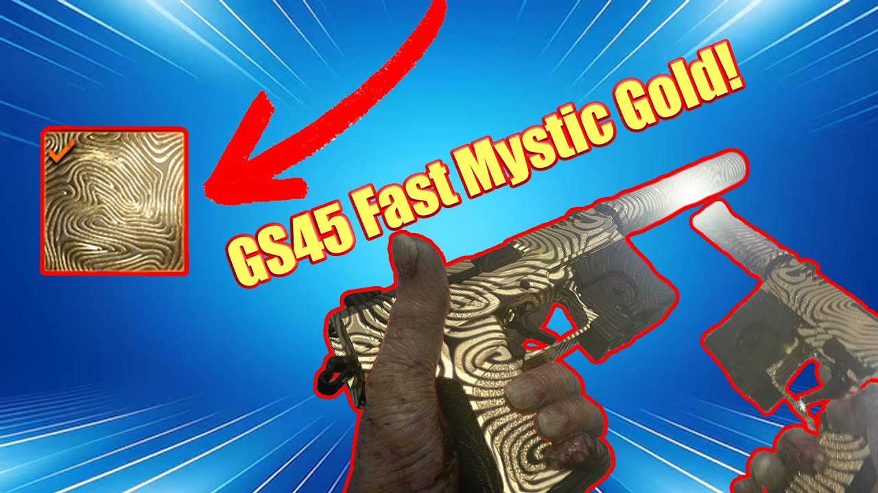 How to get mystic gold on the GS45 FAST!!! || Bo6 zombies Tips and ...