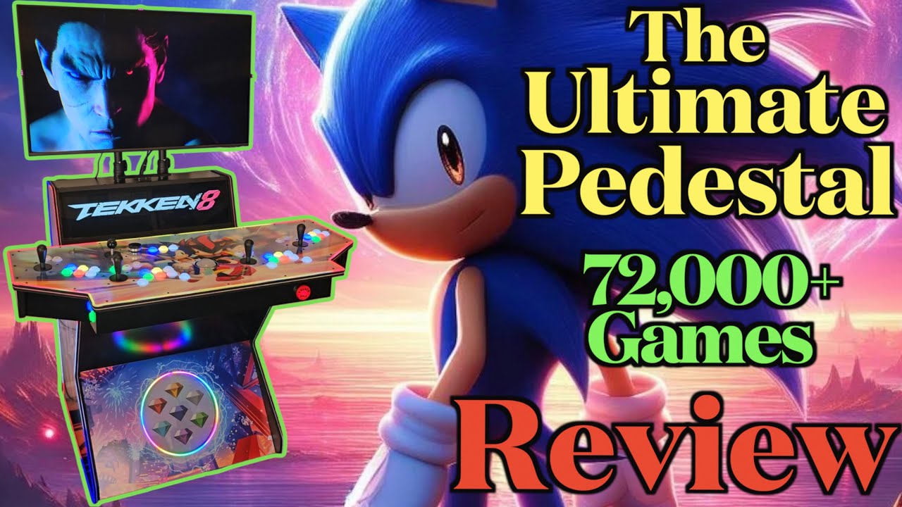 Extreme Home Arcades ULTIMATE PEDESTAL Custom 50TB "Sonic x Shadow" 4 ...