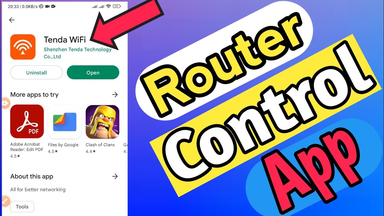 Router Control App. Wifi Router Control Tenda WiFi App. - YouTube