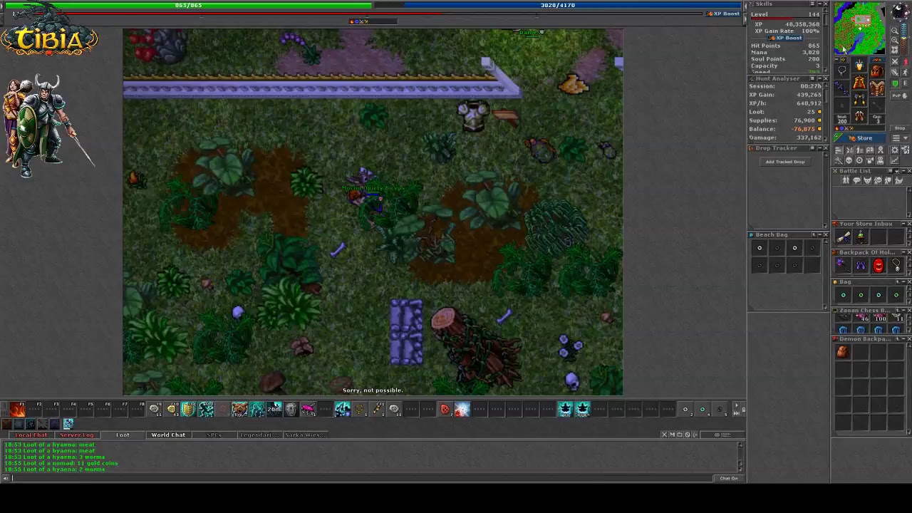 Tibia Antica 130 ms :D - YouTube