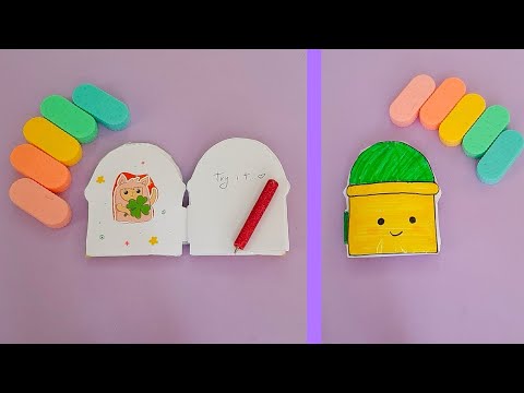 squishy notebook DIY/ DIY stationery idea/ how to make/ paper crafts ...