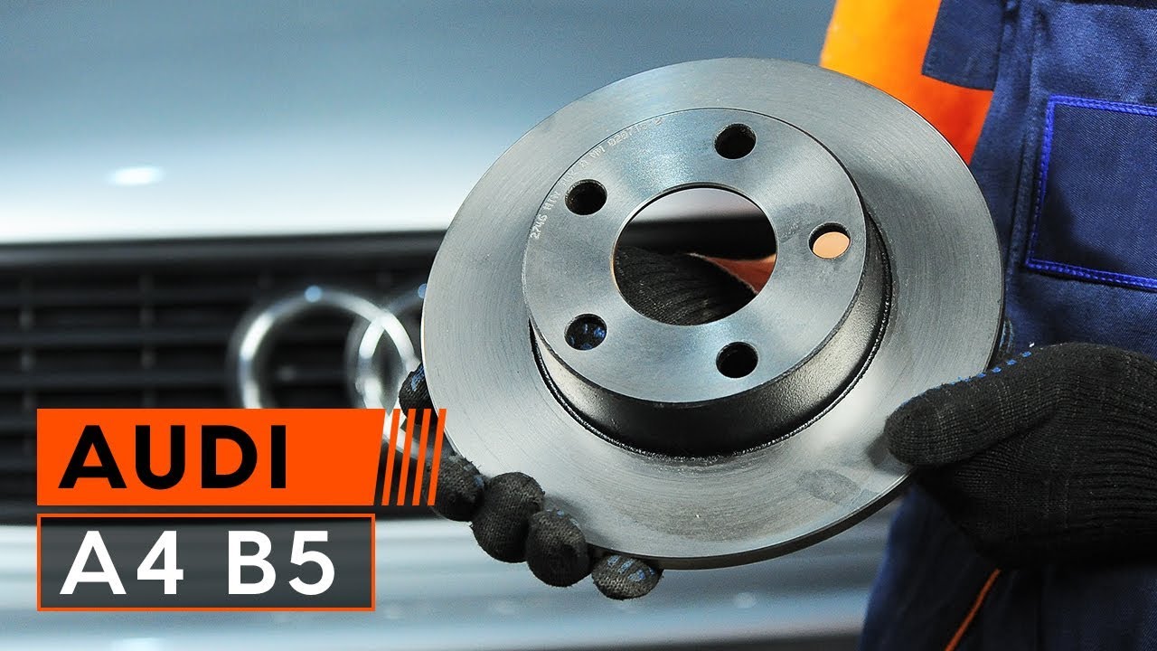 Hoe een achter remschijven van achter remblokken vervangen op een AUDI ...