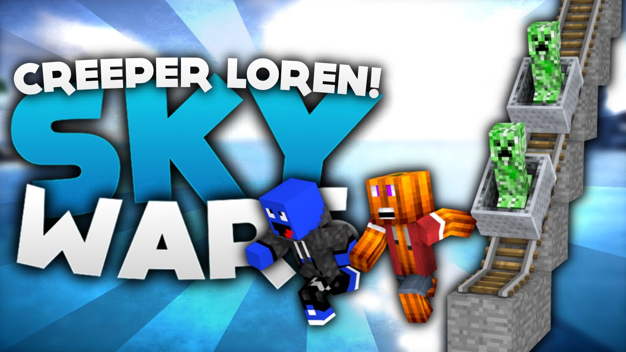 MEGA SCHIENENWEG MIT CREEPER BOMBER! - Minecraft Sky Wars ...