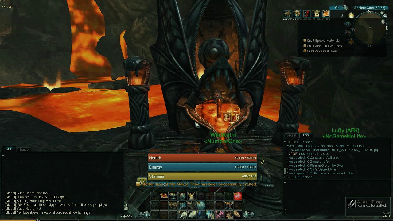 Revolution RaiderZ - Crafting Ancestral weapon Level55! - YouTube