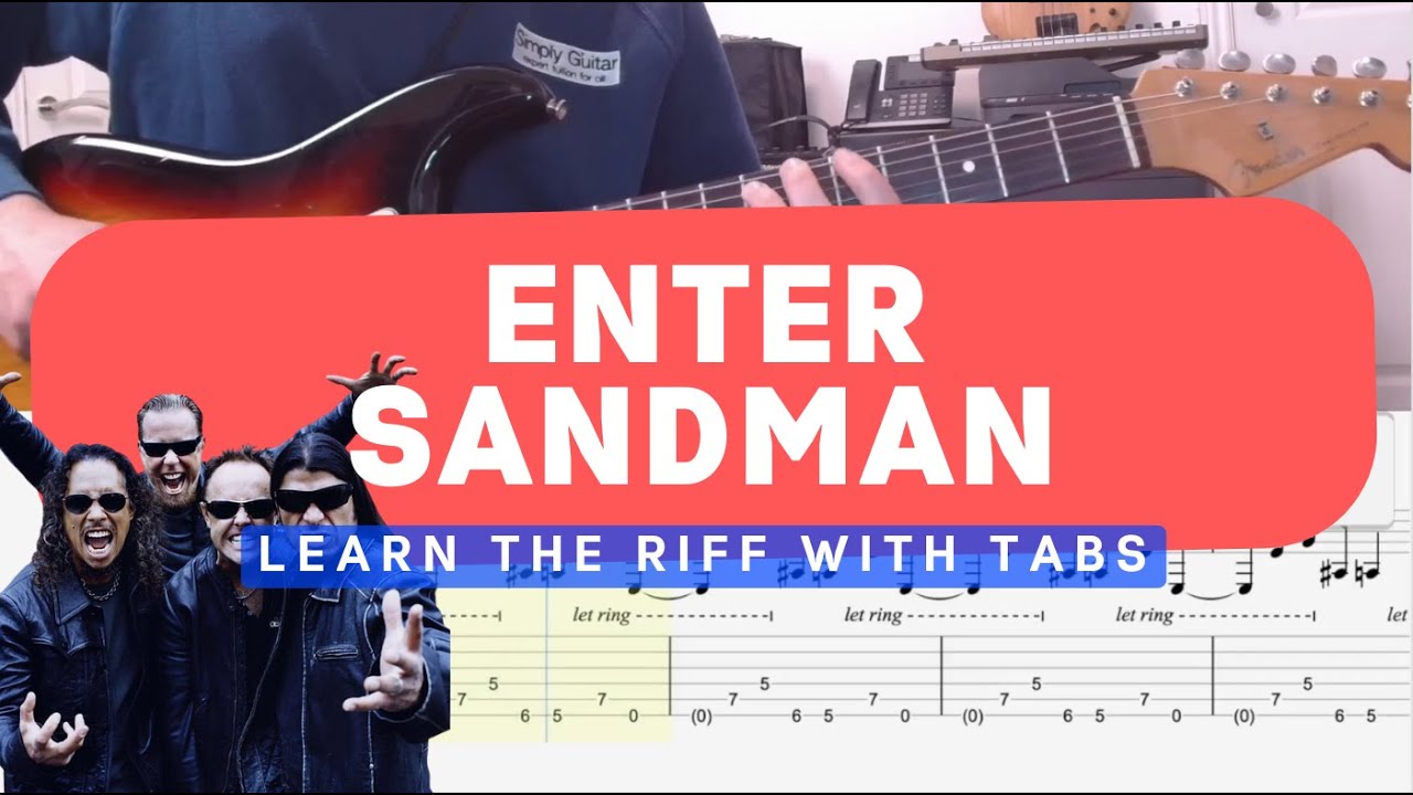 Conquering Metallica's "Enter Sandman" Riff | Simply Guitar Lessons ...