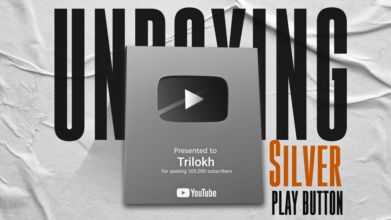 UNBOXING SILVER PLAY BUTTON 😍 - YouTube