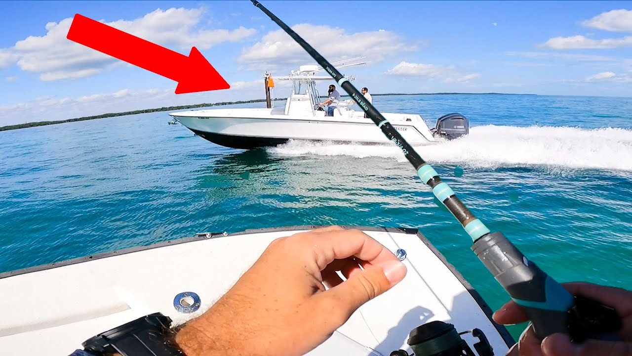 Boat runs over my Line! Catching TONS of Fish [Catch and Cook] - YouTube