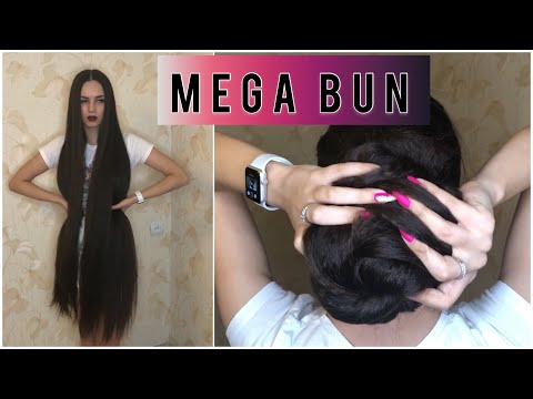 Mila’s Crazy Thick Hair Huge Hair Bun