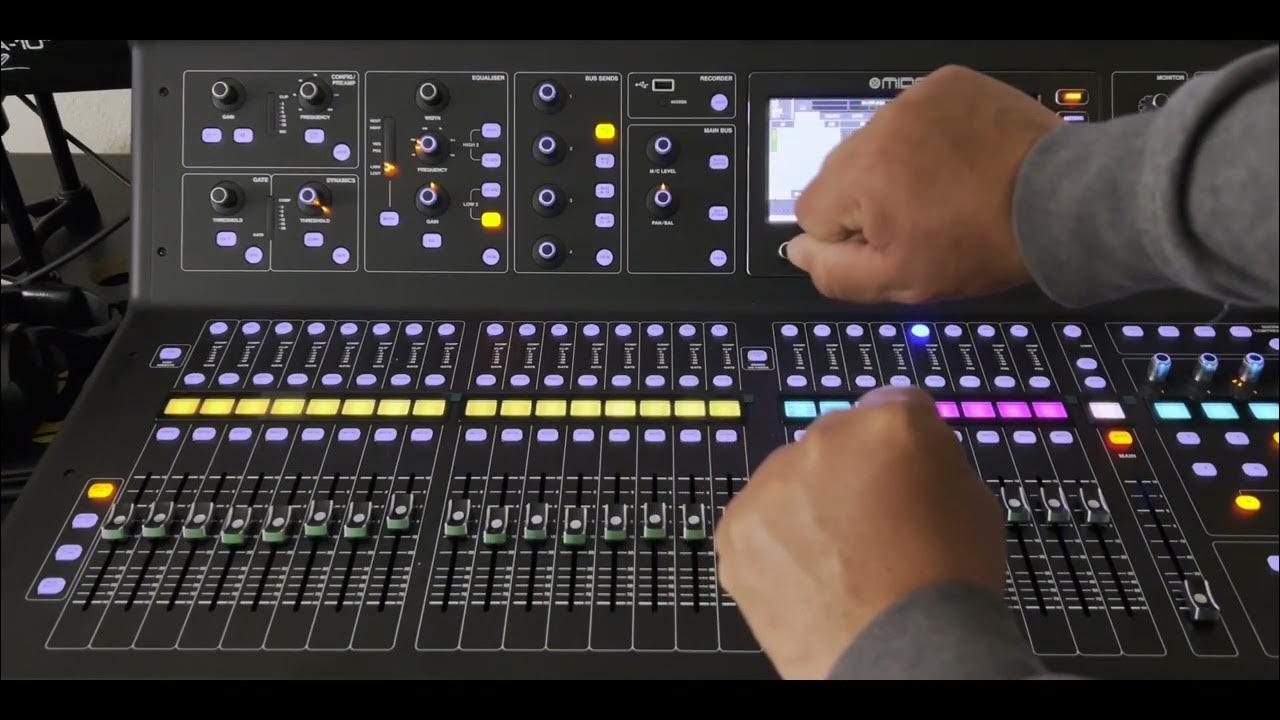 MIDAS M32 La Diferencia Entre Pre Y Post Fader - YouTube