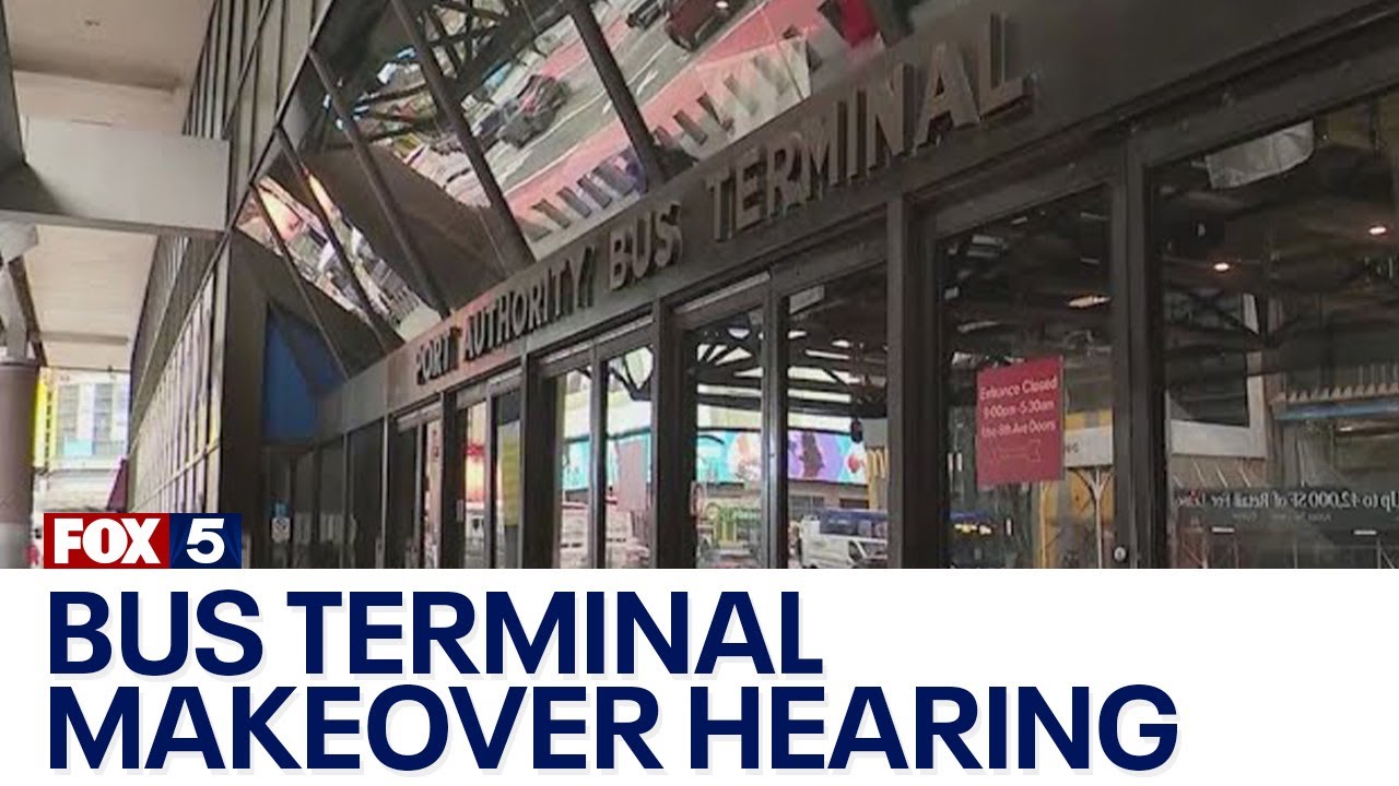 Public hearing for Port Authority bus terminal makeover - YouTube