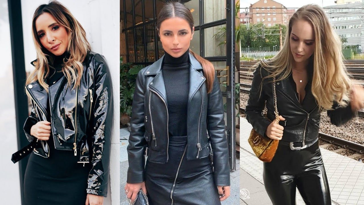 Latest Leather Jacket Design Ideas #leatherfashion #trendingvideo - YouTube