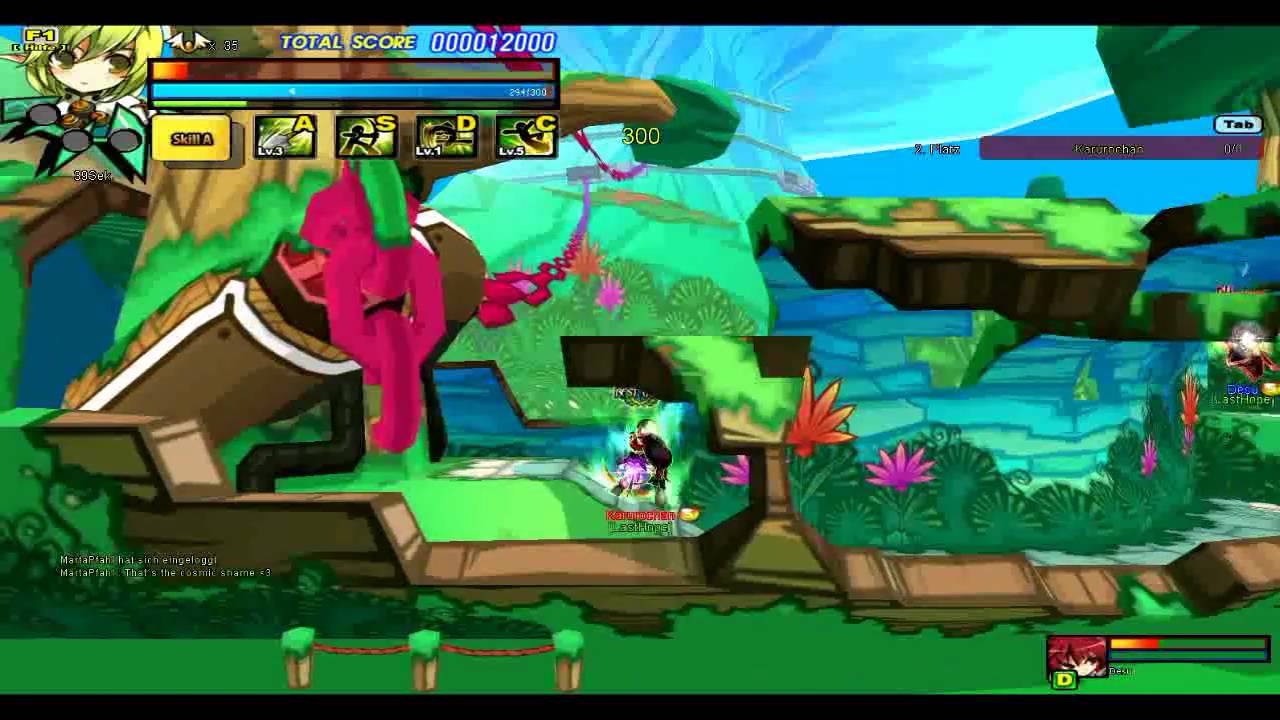 [Elsword] PvP Combat Ranger vs. Sword Knight - YouTube