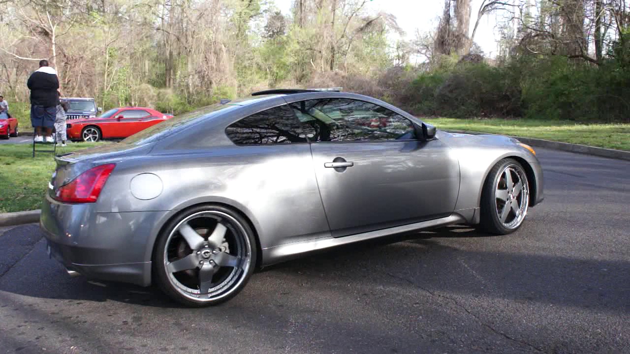 Infiniti Coupe on Forgi's Maxima on Dub Floaters at Mlk Park (Stunt ...