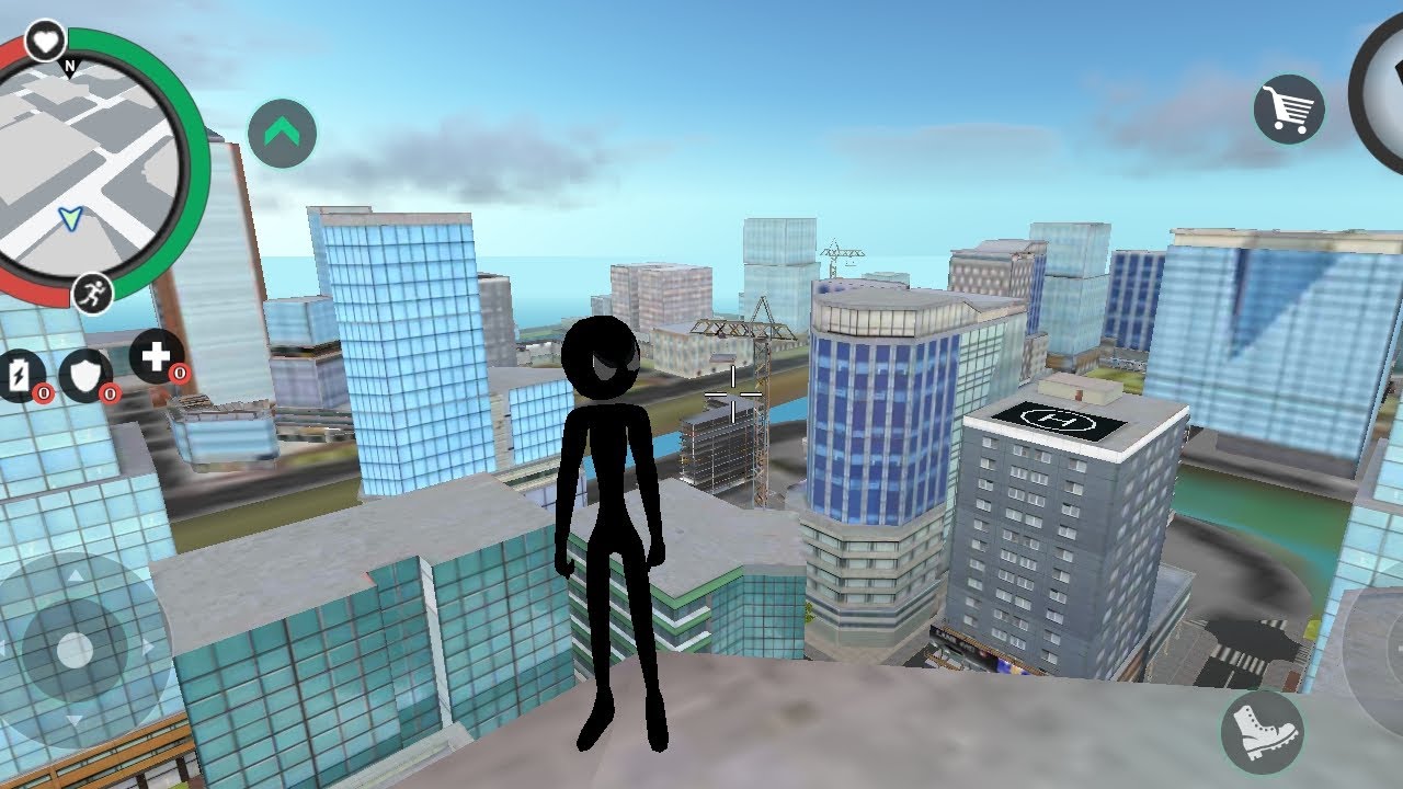 Stick Man Rope Hero 2 - Rope Challenge | Android Gameplay | - YouTube