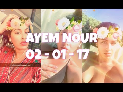 Ayem Nour 02 01 17 - Snapchat Story