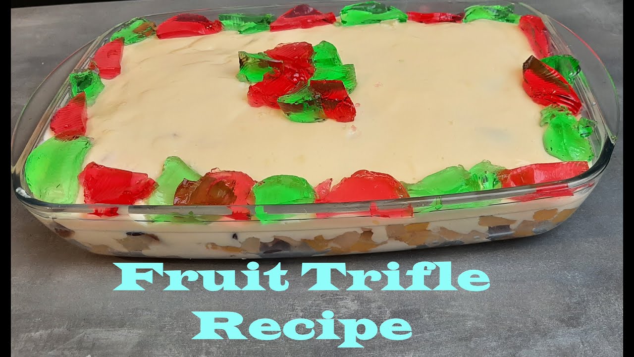 Fruit pudding Trifle I Pudding Trifle I Easy Dessert Recipe I Trifle ...
