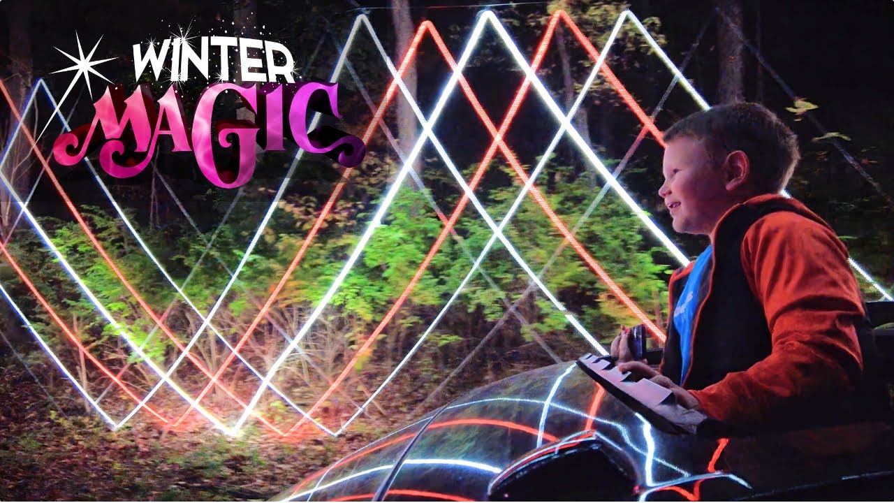 Winter Magic Drive Through Light Show | Kessler Park Kansas City - YouTube