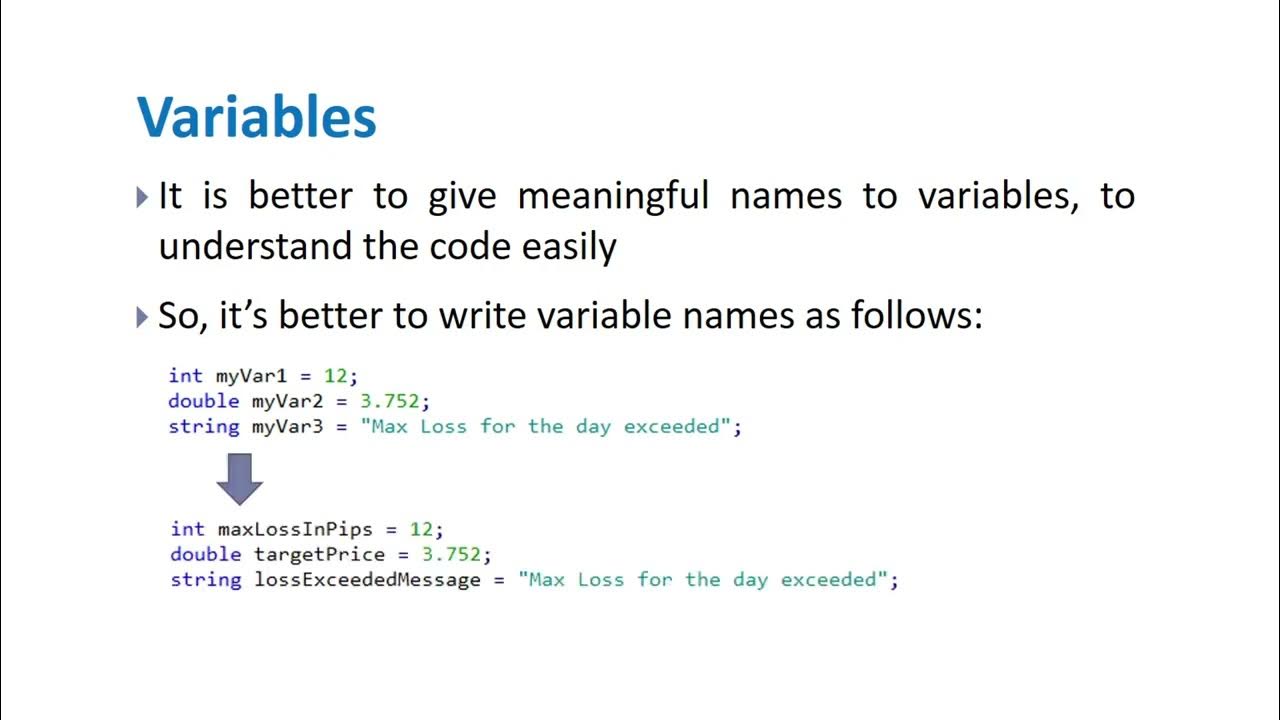 Lec#3 Data Types & Variables in MQL4 & MQL5 - YouTube