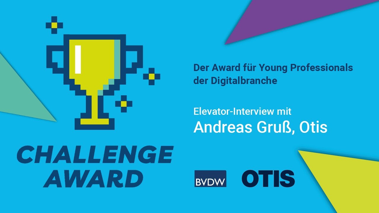 Challenge Award | Elevator-Interview mit Andreas Gruß, Otis - YouTube
