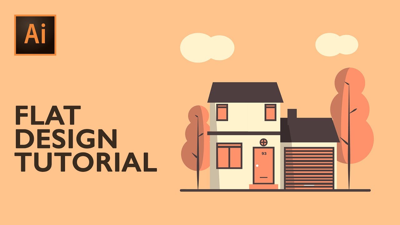 Flat Design Tutorial | Adobe illustrator - YouTube
