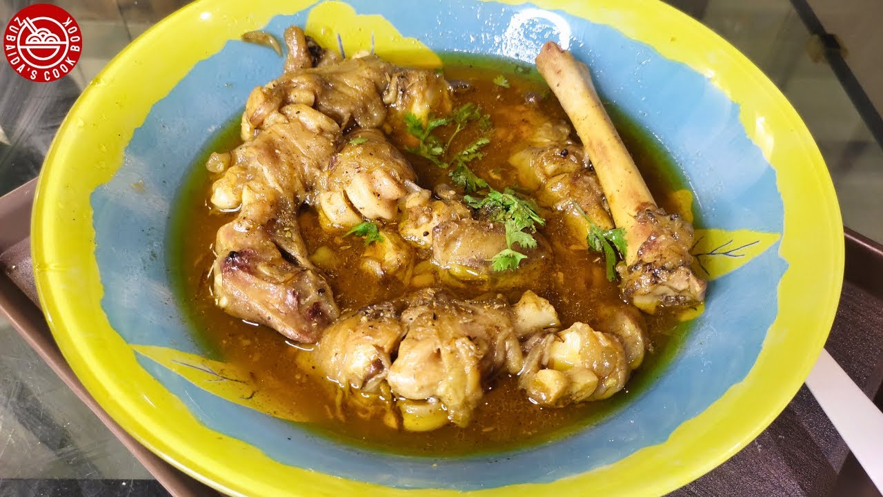 Mutton Paya Recipe | Goat Trotters Recipe | by Zubaida Cookbook - YouTube