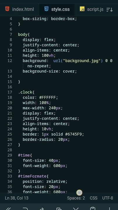 Digital Clock Make Using Html Css And Javascript Coding Javascript