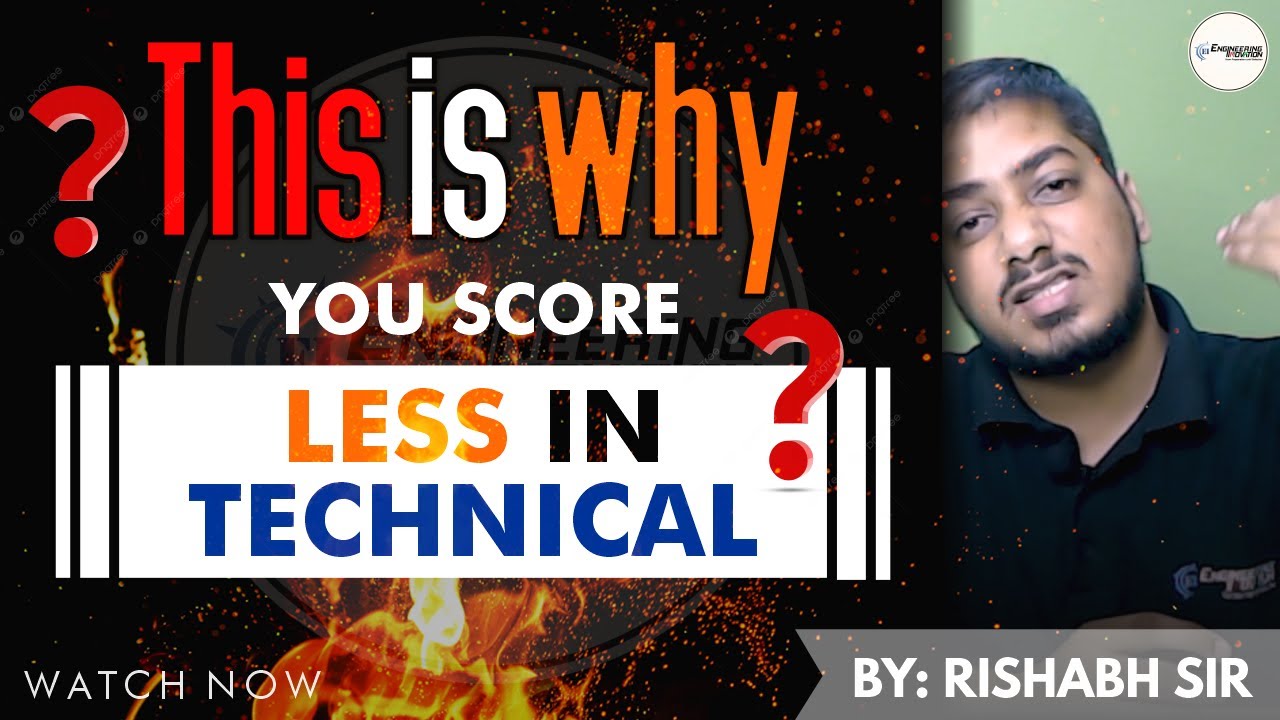 REASON FOR LOW SCORE IN TECHNICAL | RISHABH SIR #sscje #sscjequestions #engineeringinnovation ...