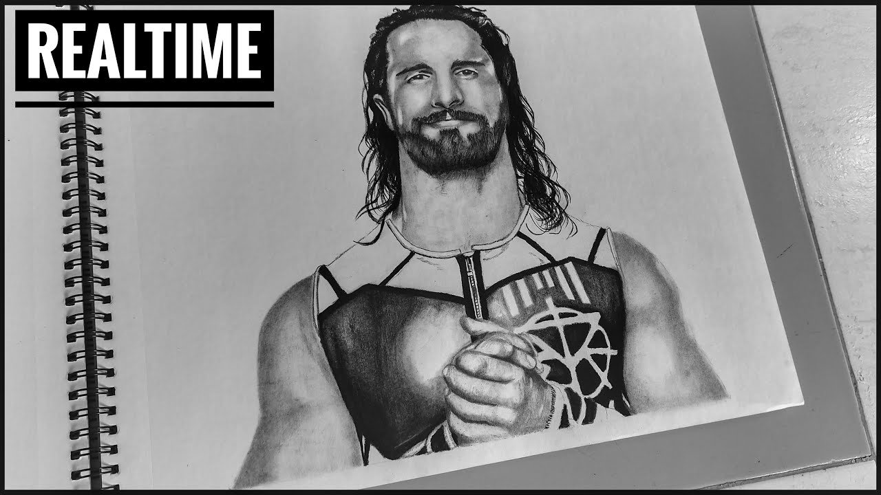 Seth Rollins WWE Superstar RealTime Sketching | shwet sketches 2.0 ...